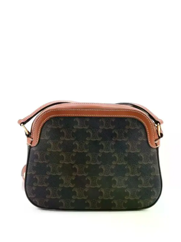 Celine Logo Camera Bag Triomphe Coated Canvas Small Crossbody Bag