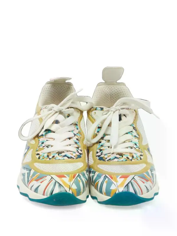 Fendi Ffast Tropical-print Low-top Sneakers