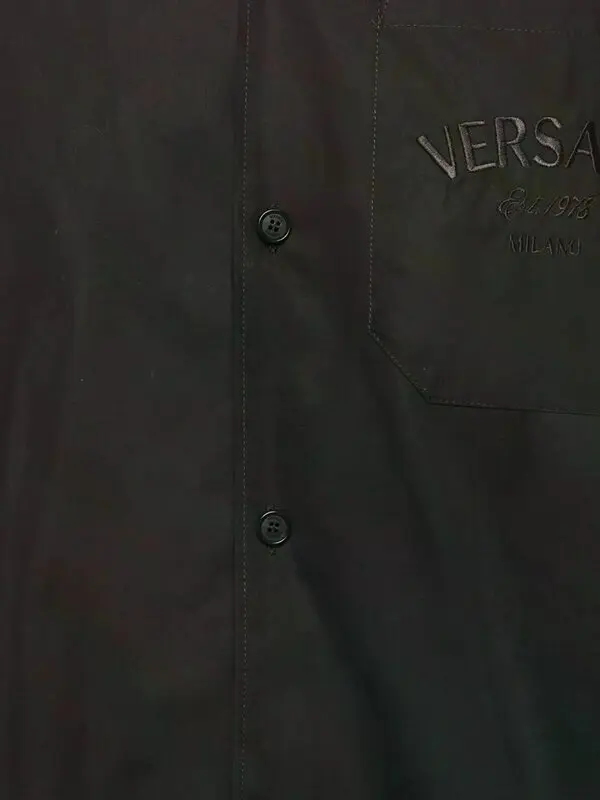 Versace Barocco-print Short-sleeve Shirt
