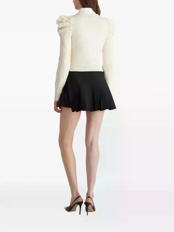 VIOLANTE NESSI Ribbed Puffed-sleeve Sweater