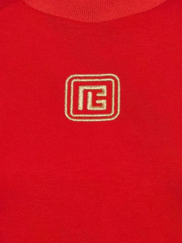 Balmain Logo-embroidered T-shirt