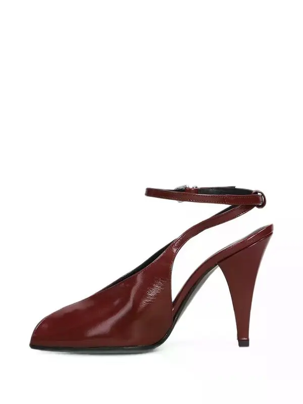 CHANTAL Buckle-fastening Peep-toe Pumps