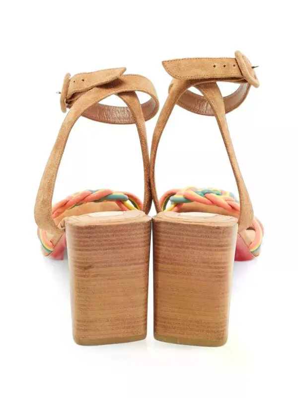CHRISTIAN LOUBOUTIN Ella Ankle-wrap Block-heel Sandals