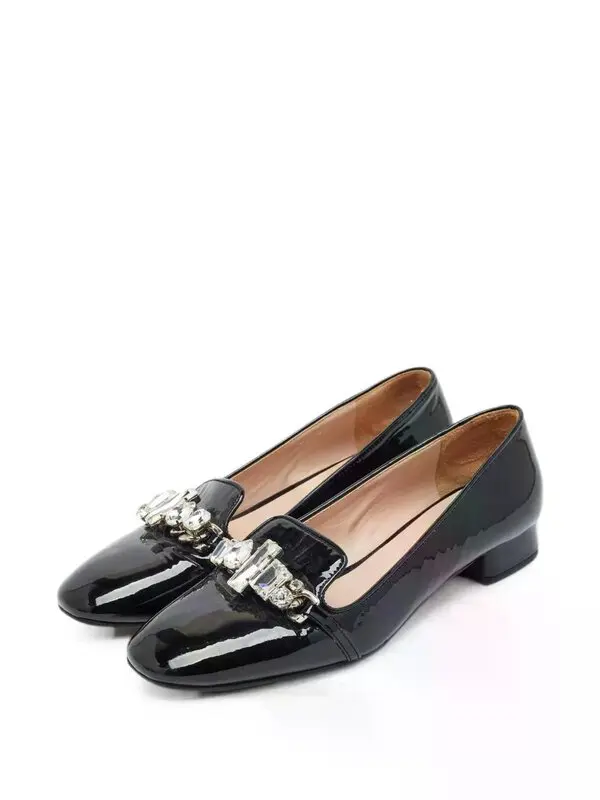 Miu Miu Crystal-embellished Loafers