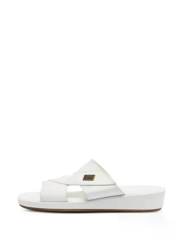 Dolce & Gabbana Masaccio Plaque Slide Sandals