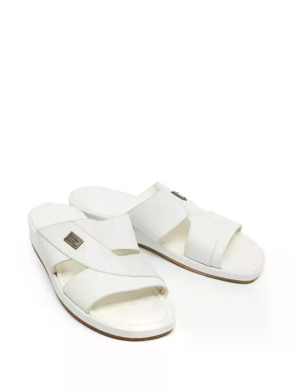 Dolce & Gabbana Masaccio Plaque Slide Sandals