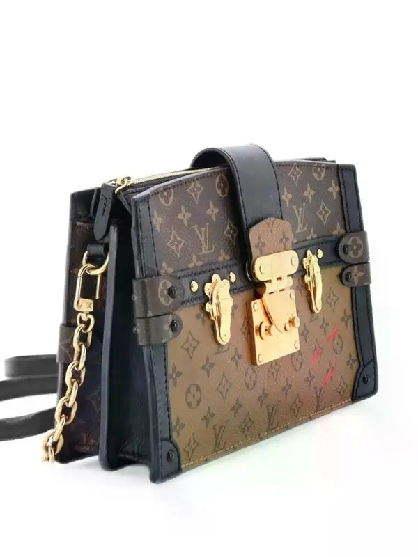 LOUIS VUITTON Trunk Reverse Monogram Canvas Clutch Bag