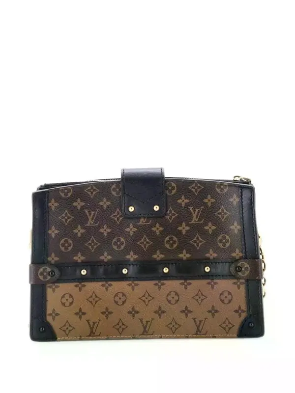 LOUIS VUITTON Trunk Reverse Monogram Canvas Clutch Bag