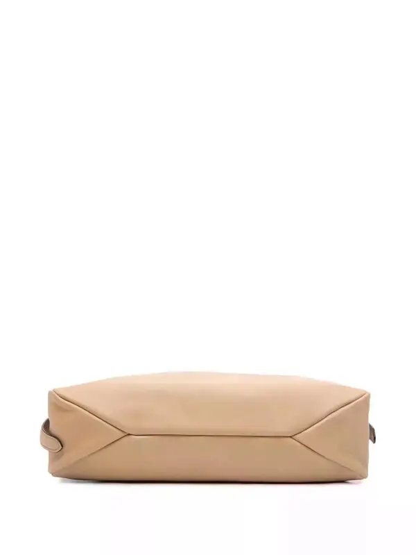 Prada Large Leather Shoulder Bag - Neutrals