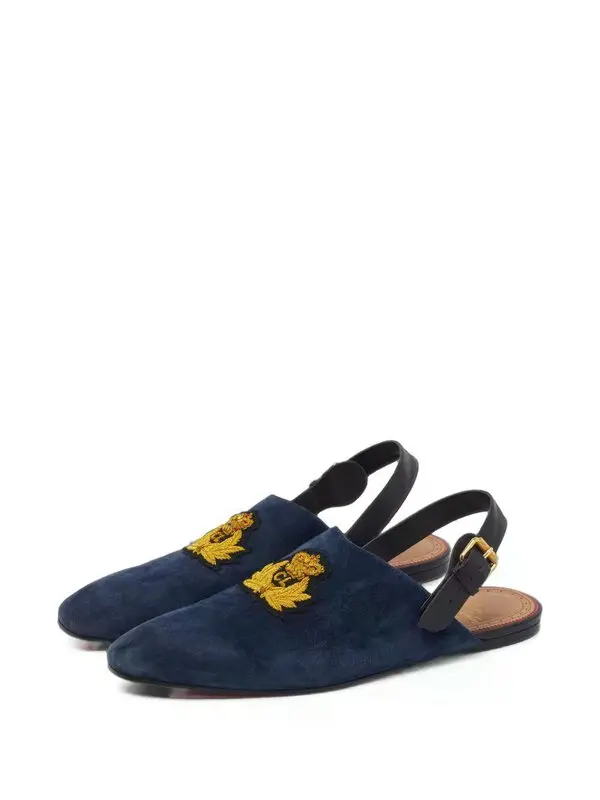 CHRISTIAN LOUBOUTIN Embroidered Slingback Mules