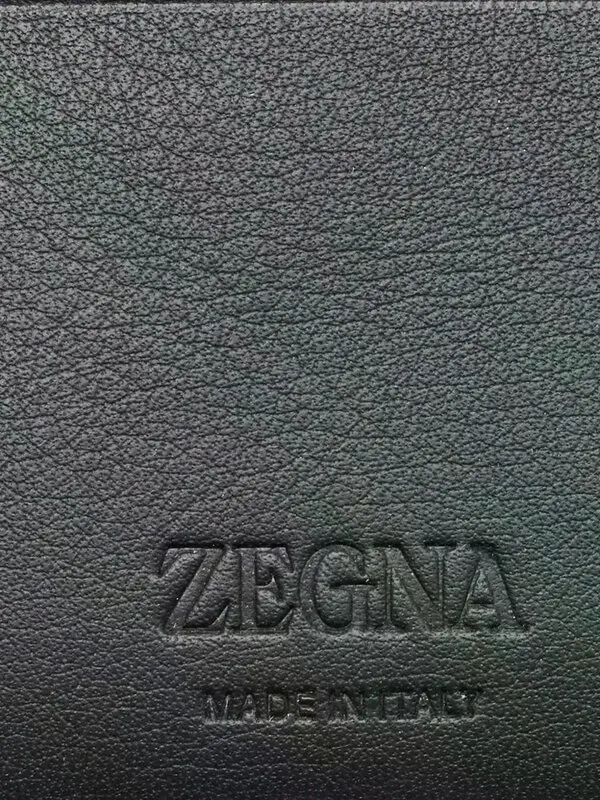 Ermenegildo Zegna Contrast-stripe Leather Card Case