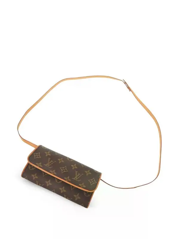 LOUIS VUITTON 1990-2010 Monogram Pochette Twin Pm Crossbody Bag