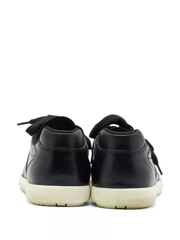 Prada Calf Leather Logo-debossed Lace-up Sneakers
