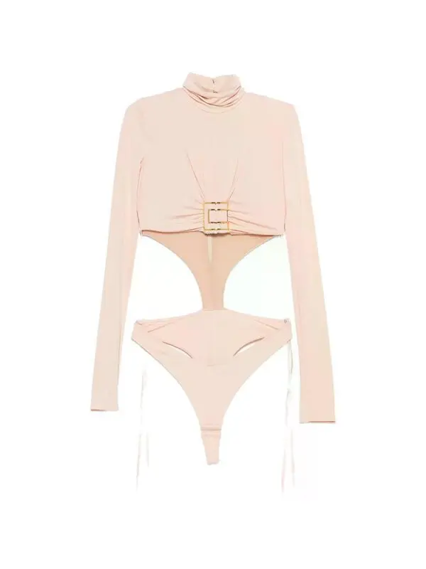 Elisabetta Franchi Cut-out Logo-plaque Bodysuit