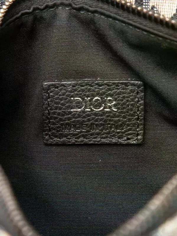 Dior 2020 Mini Oblique Canvas Saddle Belt Bag Satchel