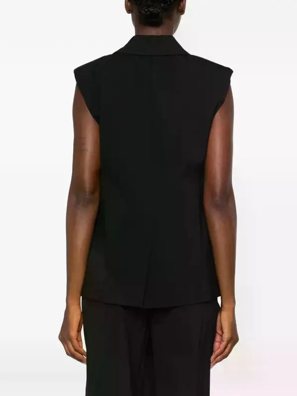 LE SULLY STUDIO Sleeveless Single-breasted Gilet