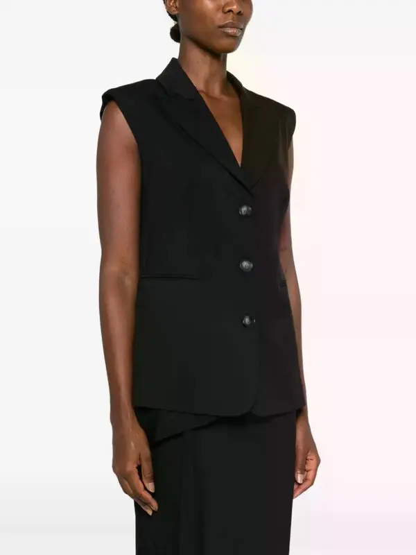 LE SULLY STUDIO Sleeveless Single-breasted Gilet