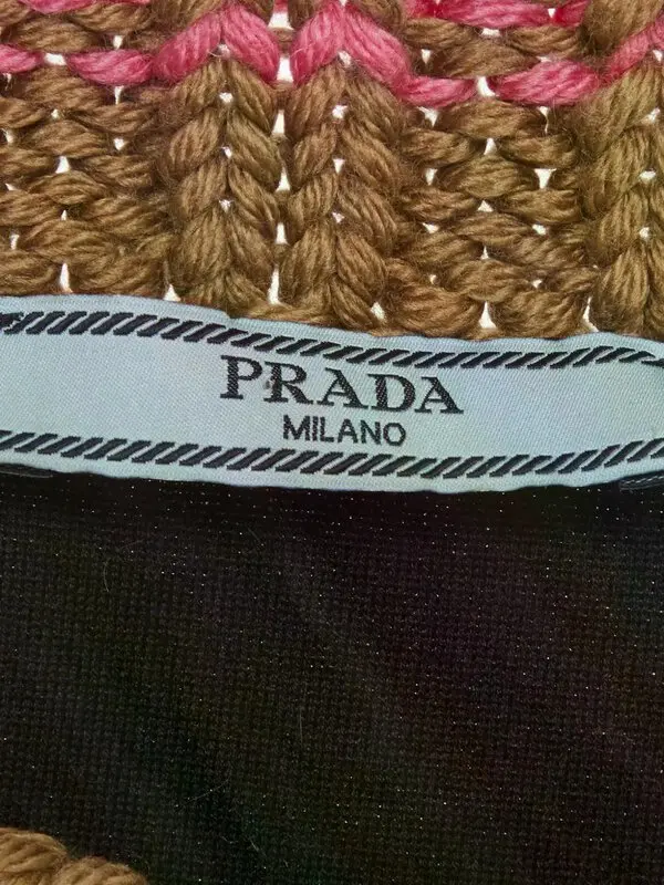 Prada Printed Floral Crew Neck Sweatshirt