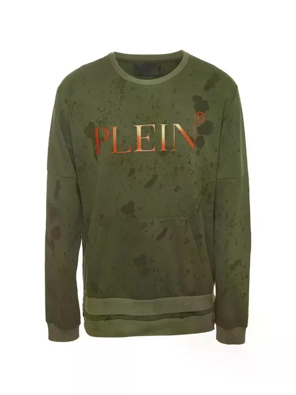 Philipp Plein Distressed Side-zip Sweater