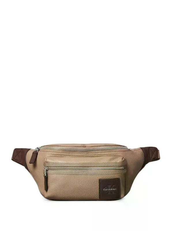 Calvin Klein Logo-patch Pebbled Belt Bag