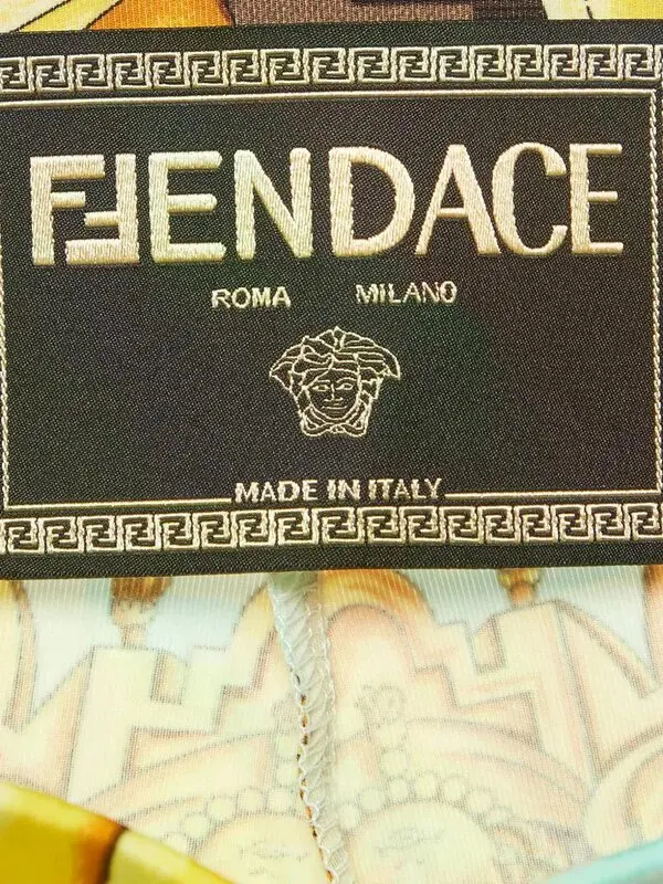 Fendi Fendace Monogram Baroque-print Leggings