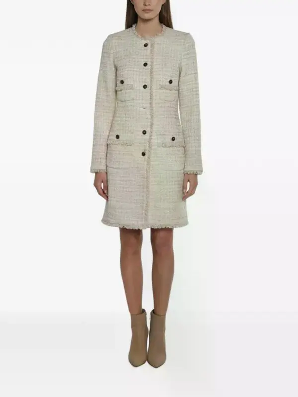 VERONICA VIRTA Tweed Button-front Jacket