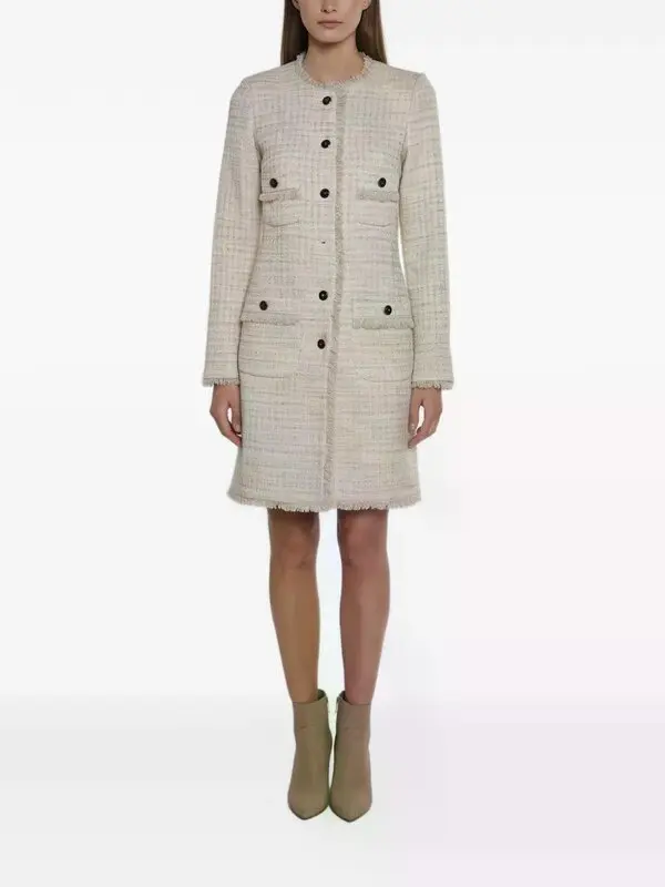 VERONICA VIRTA Tweed Button-front Jacket