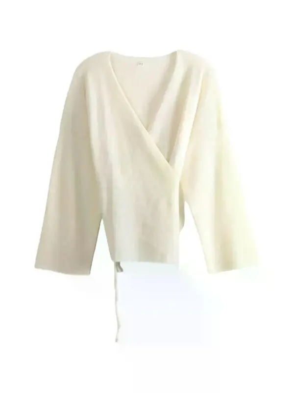 TAIGA TAKAHASHI Samue Wrap-style Cardigan - Neutrals