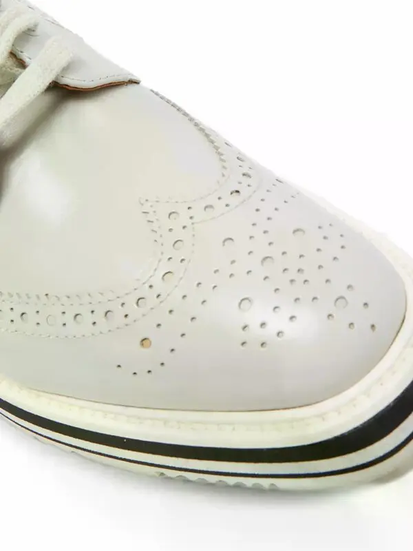 Prada Wingtip Brogue Derby Platform Shoes