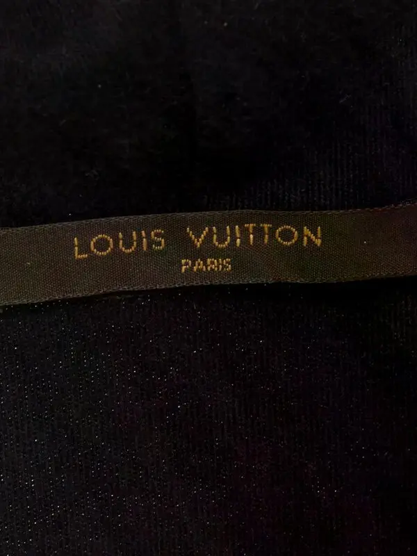 LOUIS VUITTON Logo Patch Zip-up Hoodie