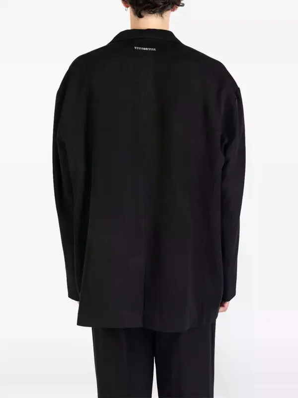 SOCIETE ANONYME Oversized Wool Jacket With Notched Lapels