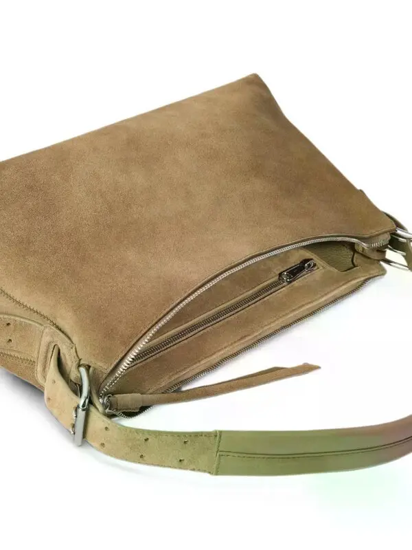 LEMAIRE Belted Baguette Bag In Suede Leather