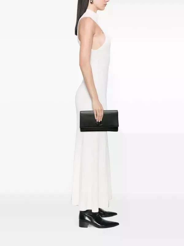 Saint Laurent 2000-2012 Large Calfskin Monogram Belle De Jour Clutch Bag