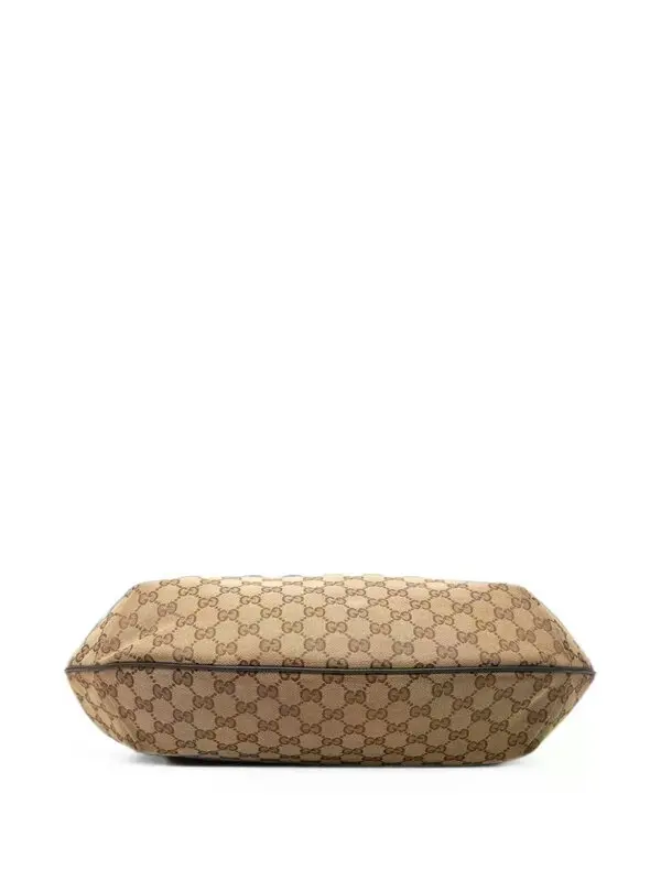 Gucci 2000-2015 Gg Canvas Web Half Moon Crossbody Bag