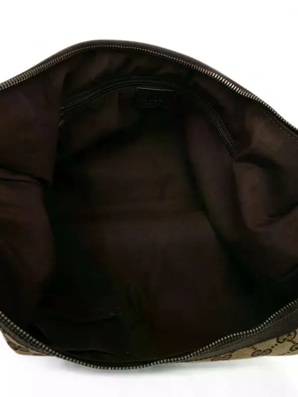 Gucci 2000-2015 Gg Canvas Web Half Moon Crossbody Bag