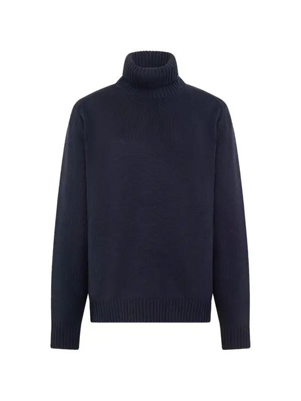 SLOWEAR Ribbed-knit Roll-neck Sweater