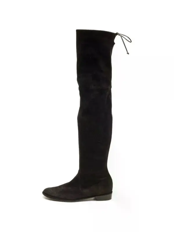 STUART WEITZMAN Suede Over-the-knee Boots - Black