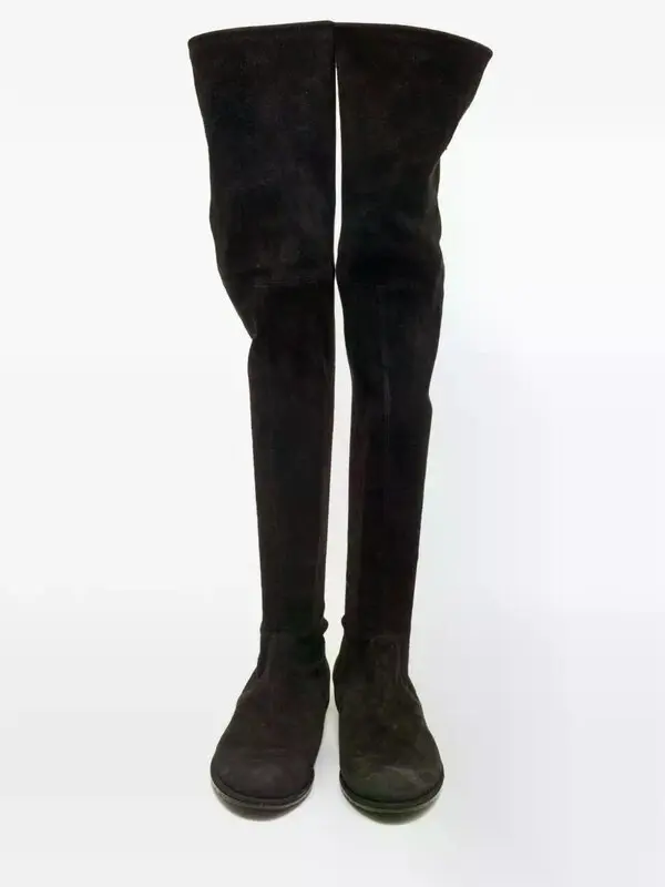 STUART WEITZMAN Suede Over-the-knee Boots - Black