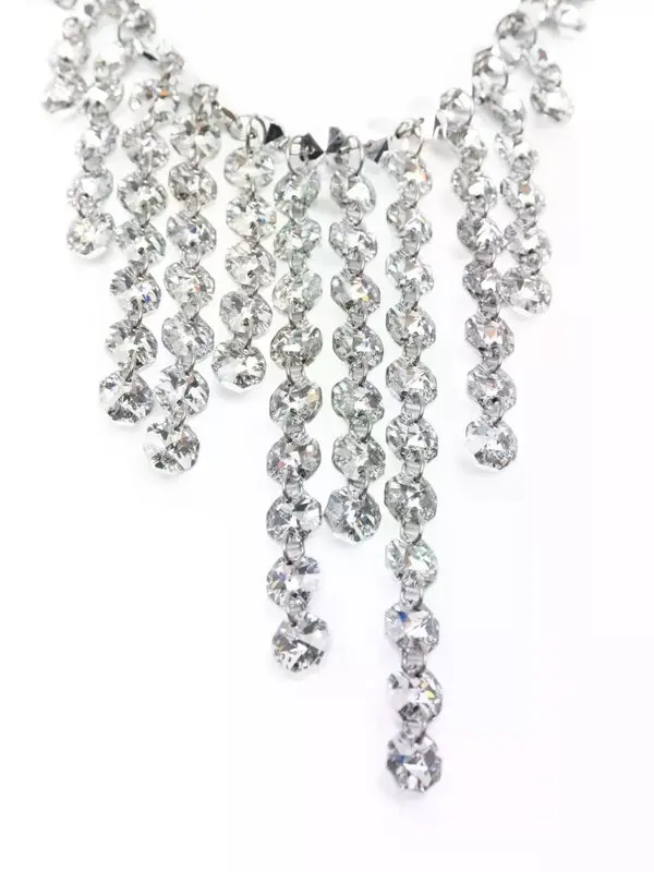 MARIA CALDERARA Crystal-embellished Fringed Necklace