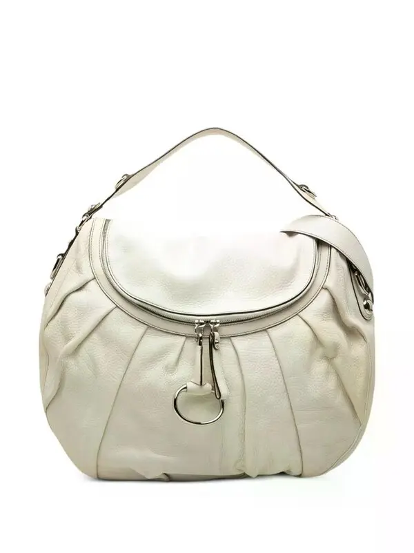 Gucci Calfskin Icon Bit Satchel - White