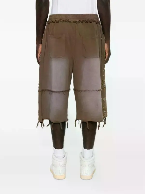 VALE FOREVER Embellished Logo-patch Shorts