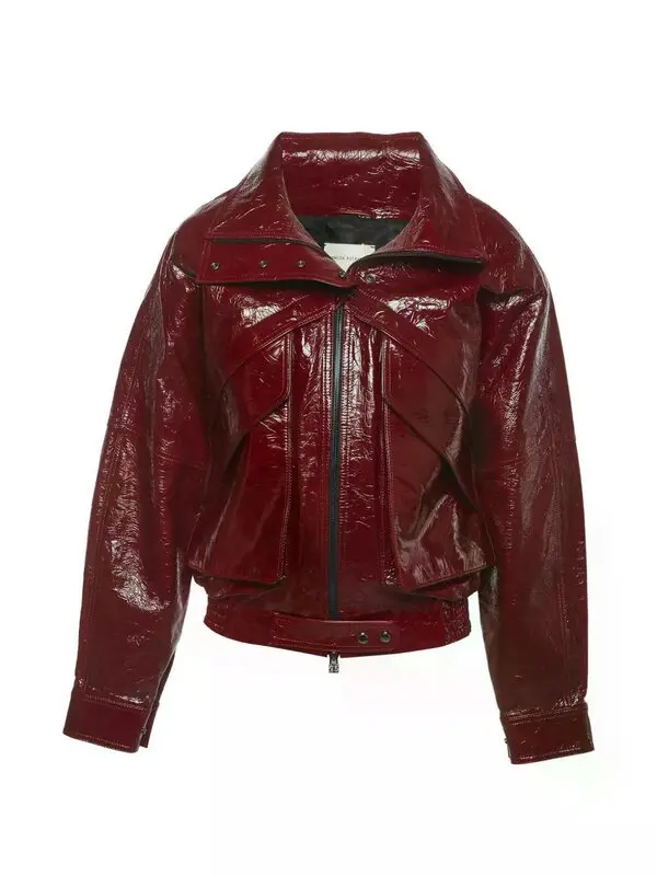 Magda Butrym 2026 Leather Bomber Jacket