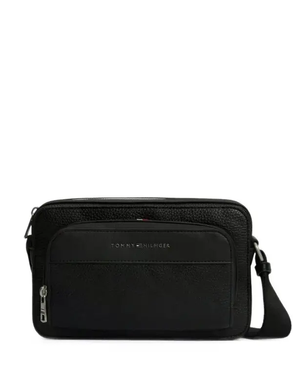 Tommy Hilfiger Logo-plaque Pebbled Messenger Bag