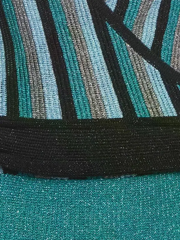 Just Cavalli Striped Surplice Maxi Dress