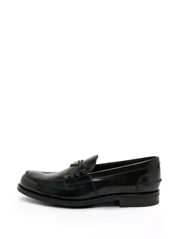 Prada Penny-strap Loafers - Black