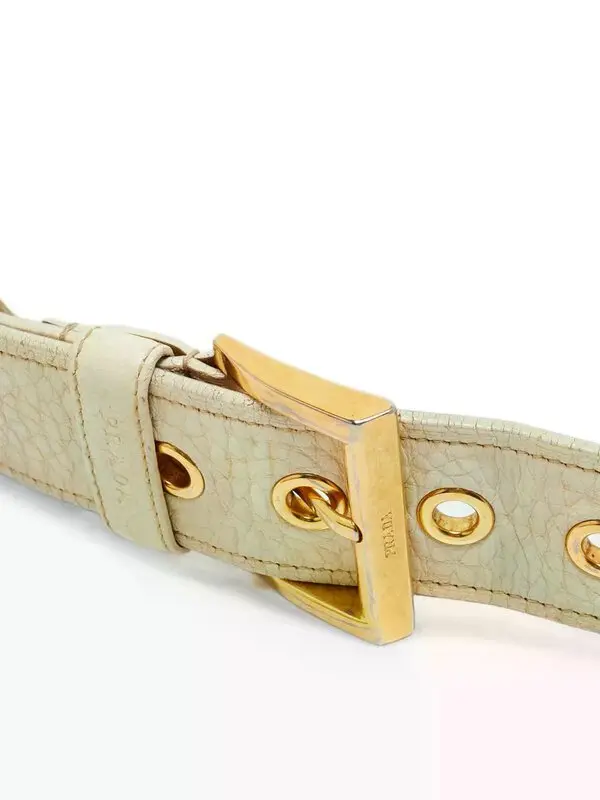 Prada Buckle Leather Belt
