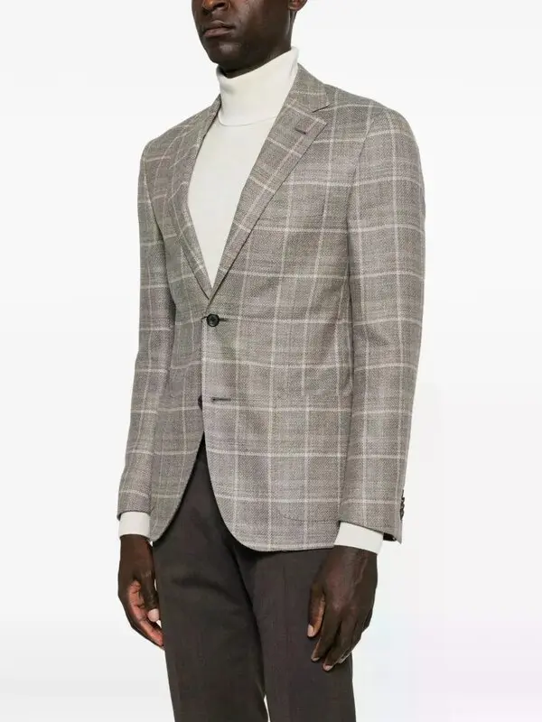 Corneliani Check-pattern Single-breasted Jacket