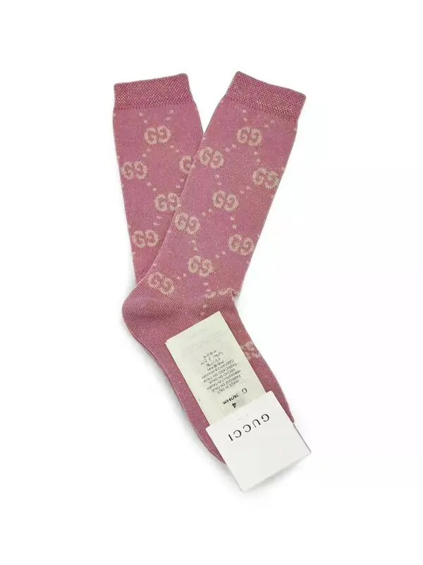 Gucci Gg Lamé Socks