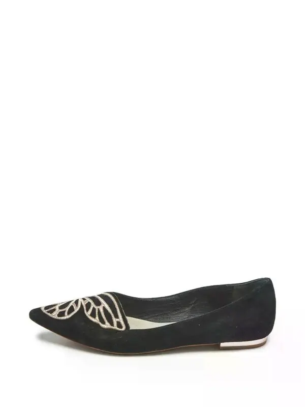 SOPHIA WEBSTER Bibi Butterfly Flat Pumps - Black