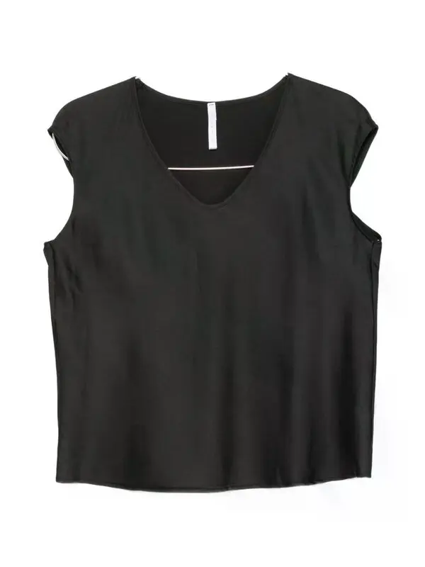 Imperial V-neck Sleeveless Blouse